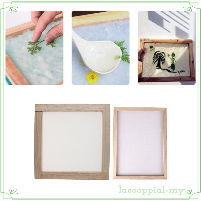[LacooppiafeMY] Wooden Paper Making Deckle Papermaking Screen Tools for ...