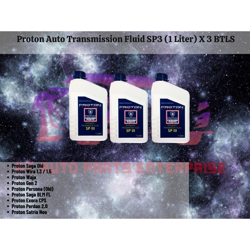 Auto Transmission Fluid ATF Proton SP3 (1L) / (3 BOTTLE) / 4 BOTTLE ...