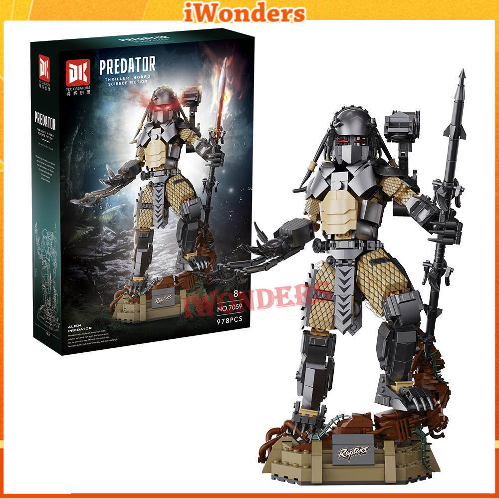 DK Bricks Alien Beast The Predator 7059(978 Pcs) Desktop Ornament ...