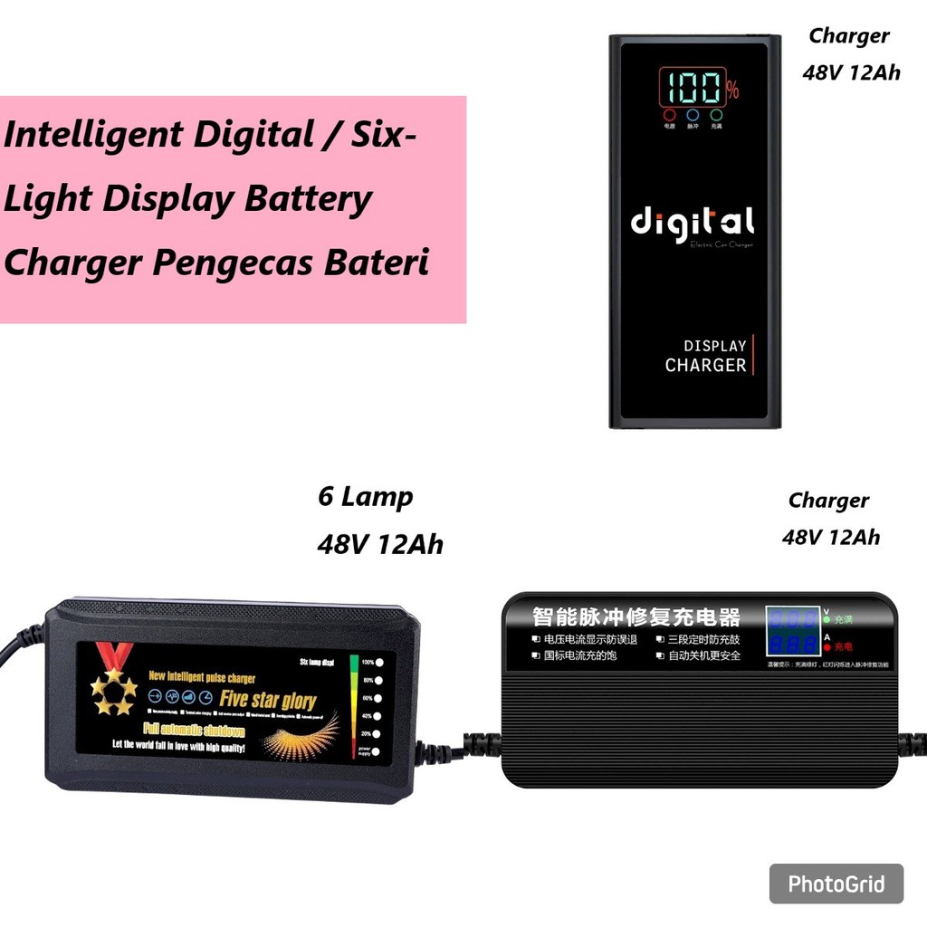 Intelligent Digital / Six-Light Display Electric Vehicle Battery Car ...