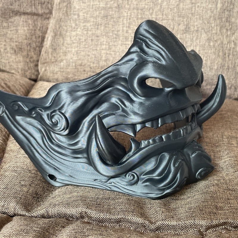 Akatsura Mask Full Face cosplay Props Horror Japanese Mask Grimace ...