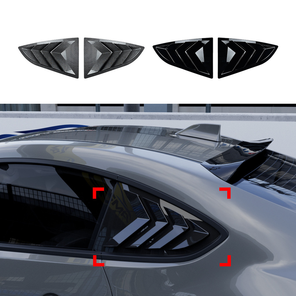 1 Pair / Toyota GR86 Subaru BRZ 2022+ Rear Window Louvre Triangle ...