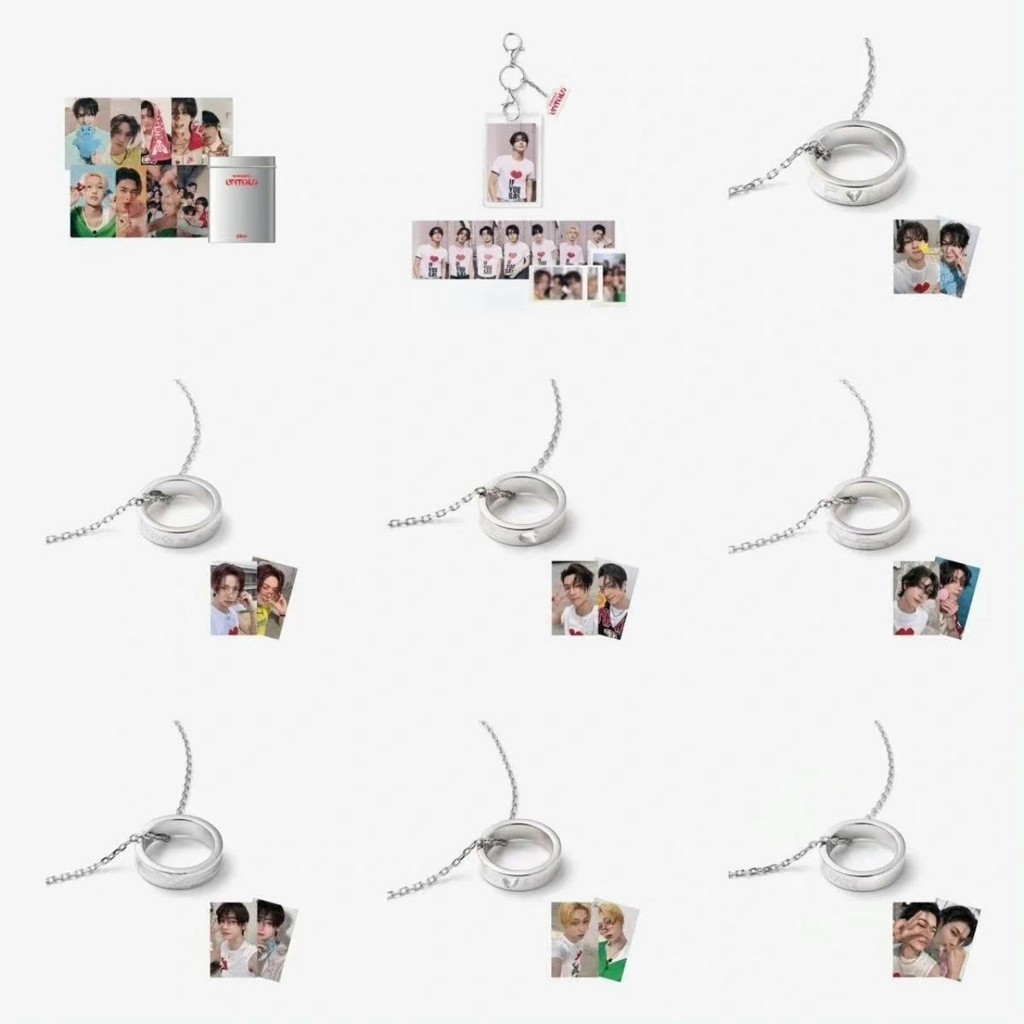 KPOP Idol ENHYPEN Same Style Ring Tail Ring Pendant Necklace ...