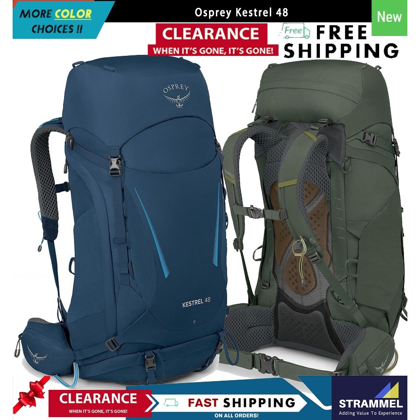 [100% ɑuthentic] NEW DESIGN Osprey Kestrel 48 Backpack Bag For Travel ...
