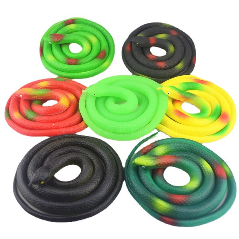 Tricky Snake Rare Weird Simulation Soft Rubber Snake Tricky Toy 75CM ...