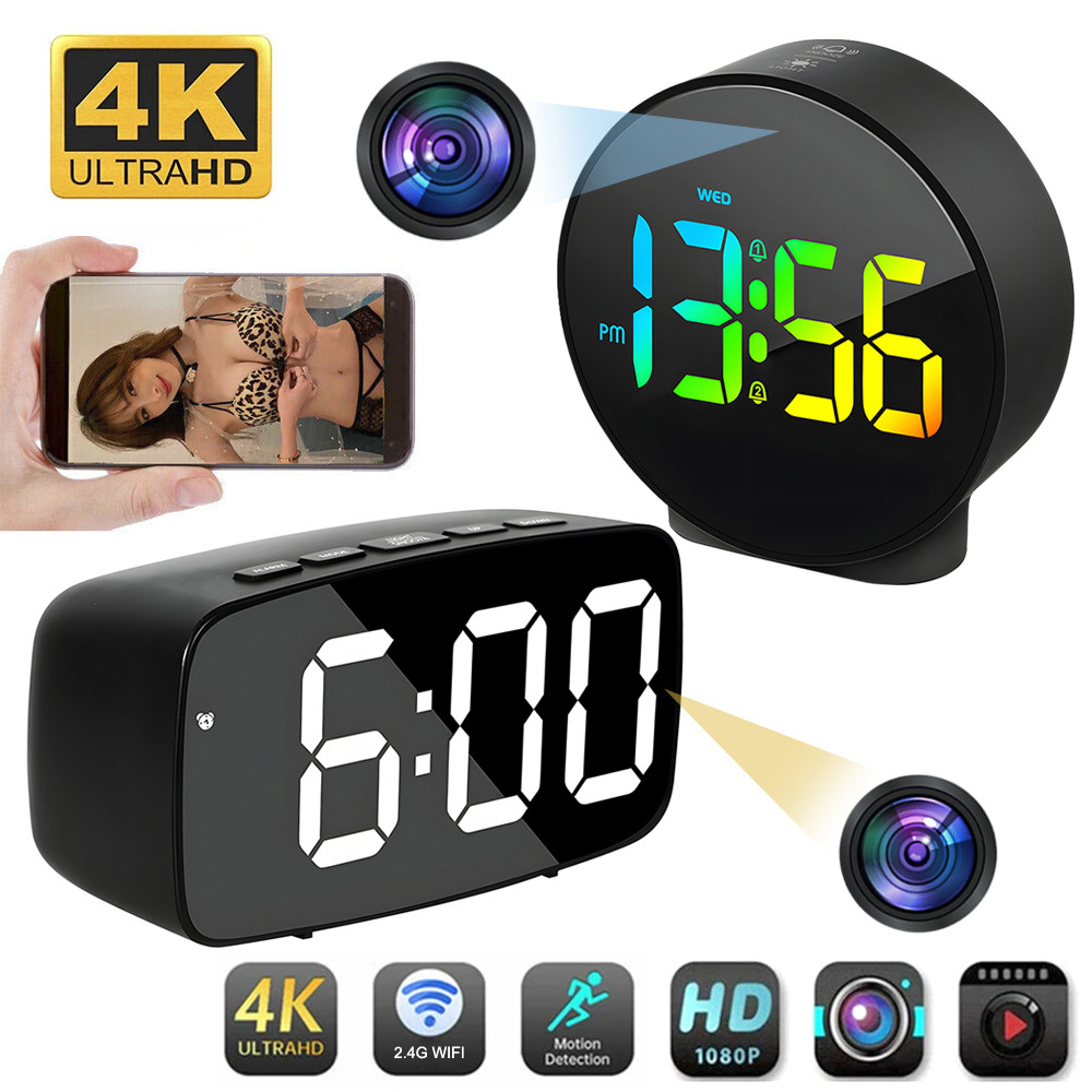 4k High-Definition Clock, Wireless Camera, Wifi, Mini Camera, Motion ...
