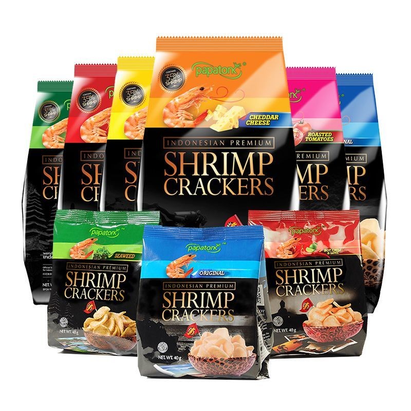 Indonesia Imported Papatong Shrimp Chips Tom Yin Gong Cheese Roasted ...