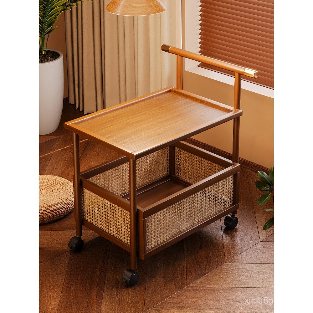 Medieval Trolley Living Room Shelf Floor-standing Removable Wheeled ...