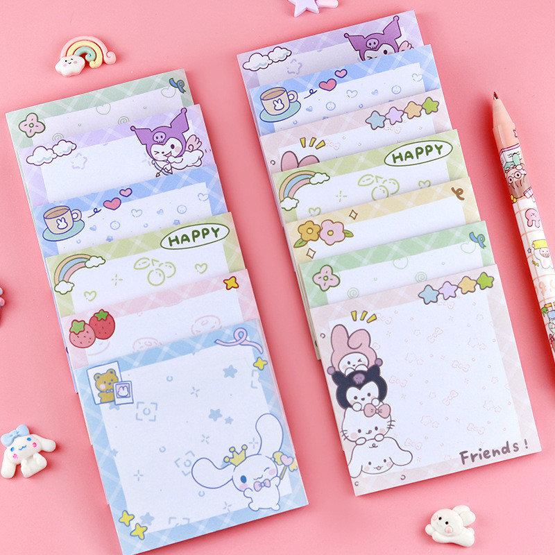 Cartoon Memo Book,Sticky notes Message Book, Reward Paste memo pad to ...