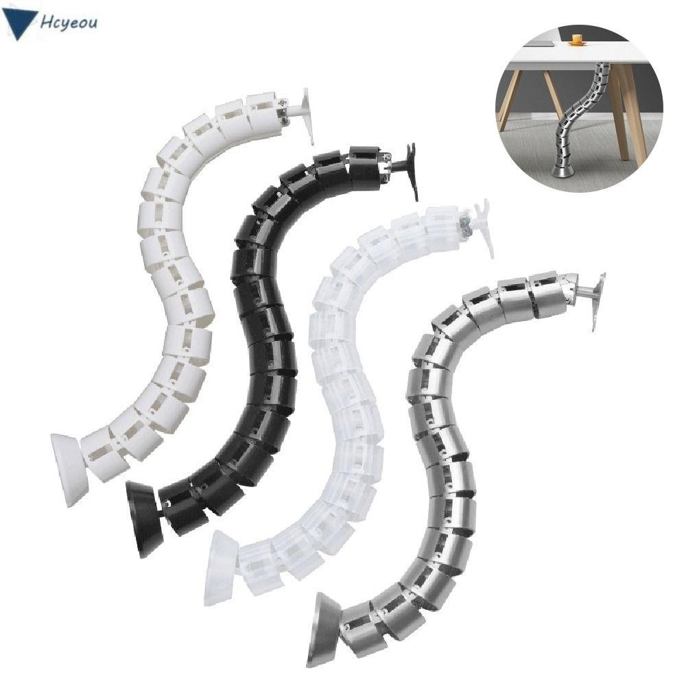 HCYEOU Cable Organizer Snake Type Management Wire Wrap Office Table ...