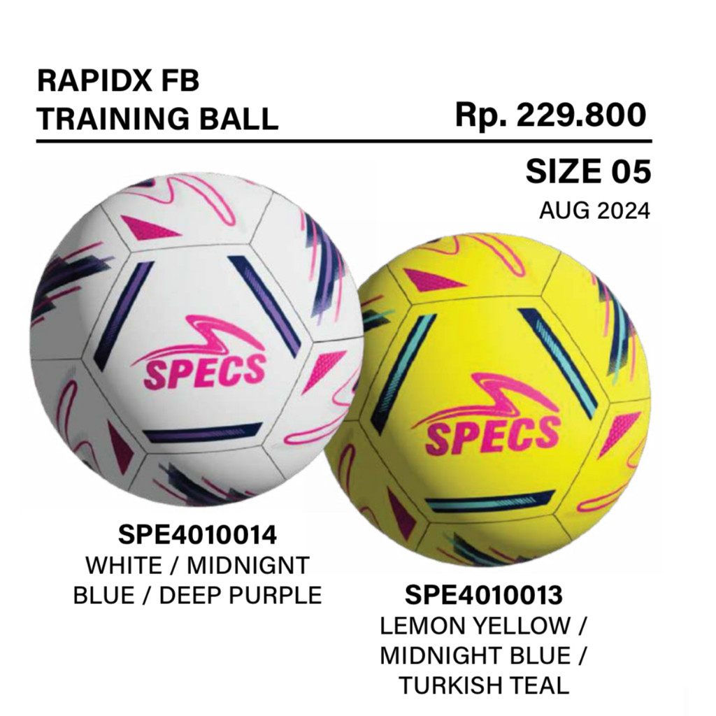 Foot BALL Specs RAPIDX FB TRAINING BALL ALPHAFORM FB TRAINING BALL SIZE ...
