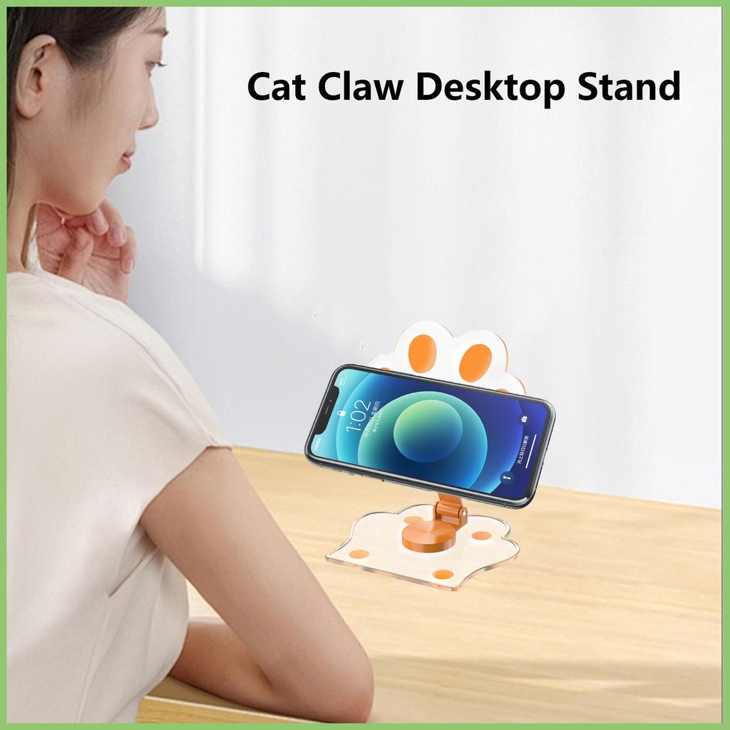 Phone Stand Cute Cartoon Claw Acrylic Table Phone Stand Cell Phone ...