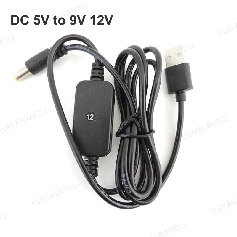 USB Power Boost Line USB DC 5V to DC 9V 12V Step Up Cable Module ...