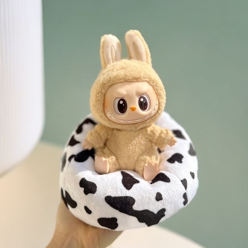 Blind box Labu doll sleeping bed LABUBU doll lazy sofa 17CM doll bean ...