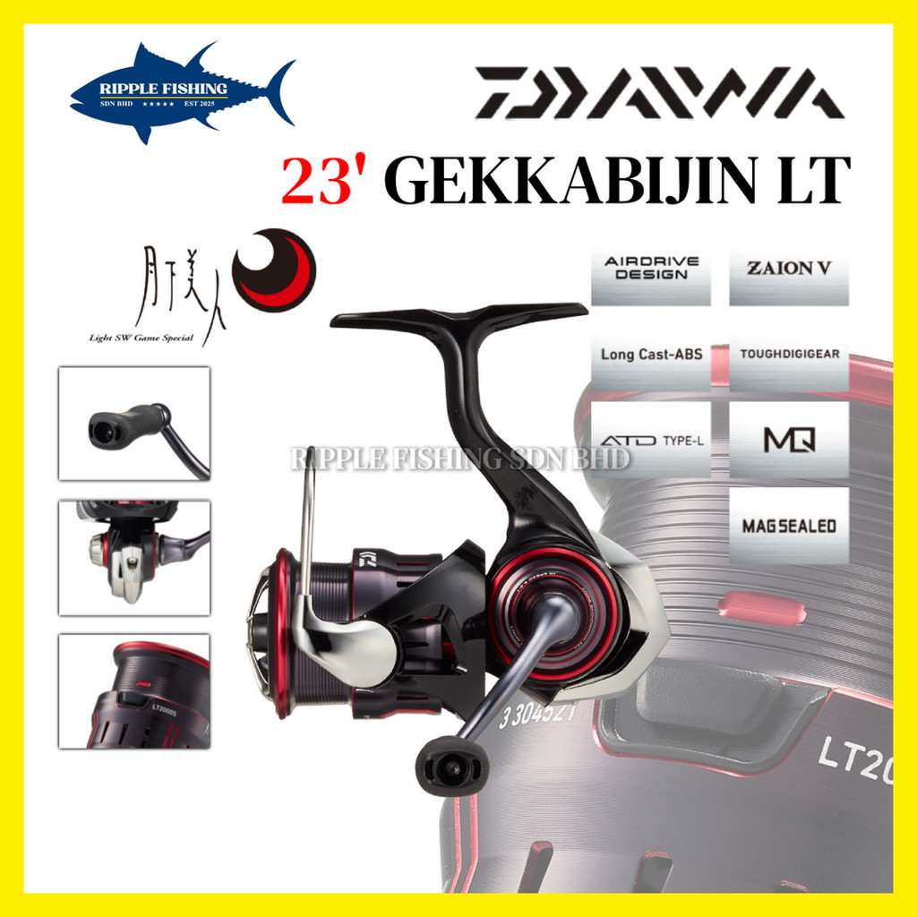 23 DAIWA GEKKABIJIN LT 1000S 2000S-H FISHING REEL MQ BODY 月下美人 AJING FISHING SPECIAL REEL Light ...