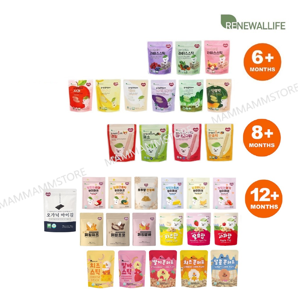 Renewallife DDODDOMAM Organic Baby Snack Organic Rice Rusk/Sticks/Puff ...