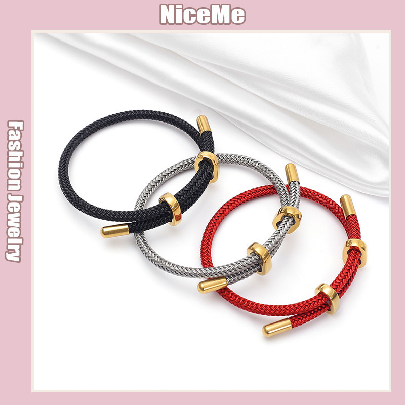 New Adjustable Eight-Shaped Buckle Bracelet 3mm Steel Wire Rope ...