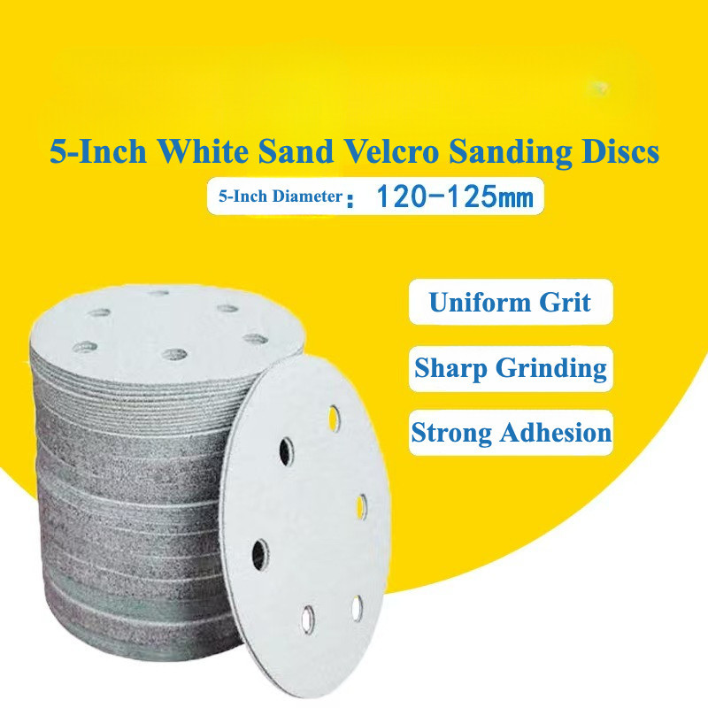 Sand Paper Velcro Disc Size 5 Inch 6 Holes P60,P80,P120,P180,P320,P400 ...