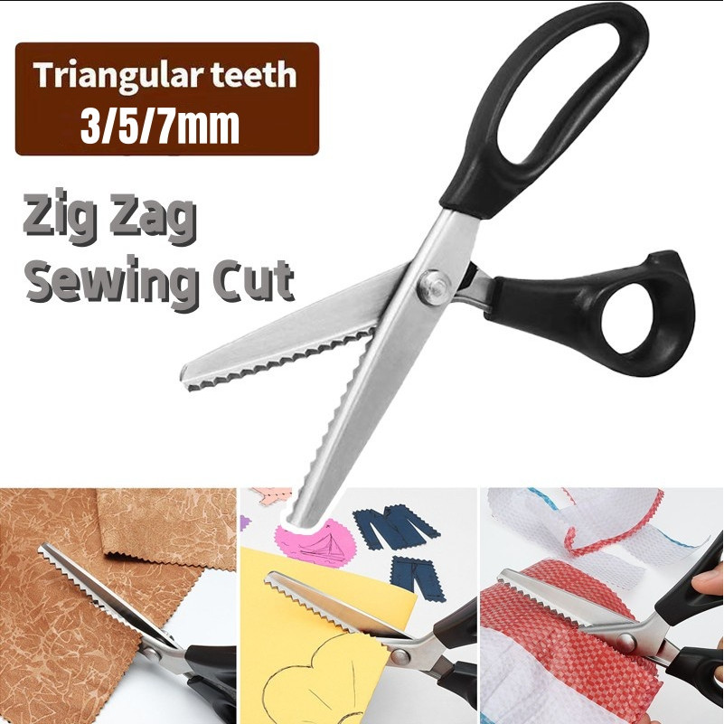 Tailor Scissors Triangle Tooth Sewing Scissor Zigzag Fabric Scissor ...