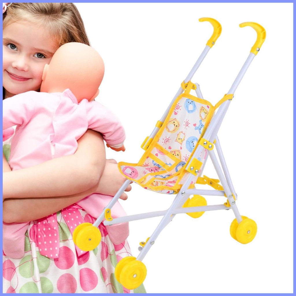 Role Play Doll Stroller Toy Realistic Play Stroller For Walking Doll ...