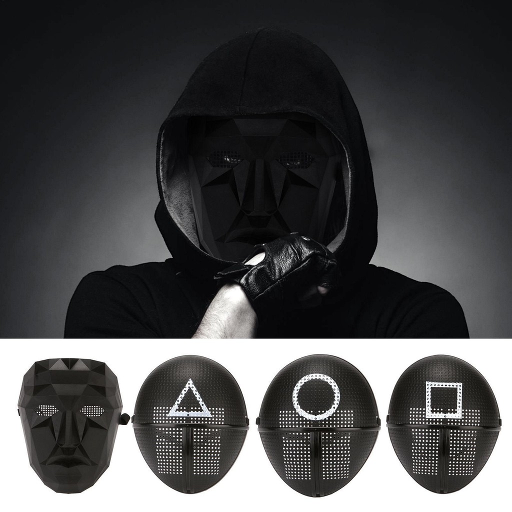 Squid Game Mask Boss Mask Square/Triangle/Circle Guard Mask Party ...