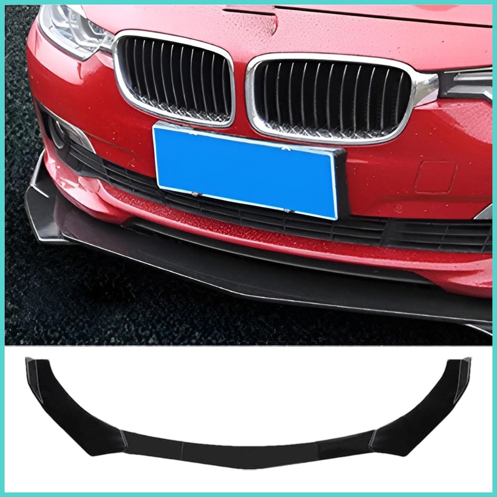 Black Front Bumper Lip Waterproof Adjustable Lip Front Splitter Front ...