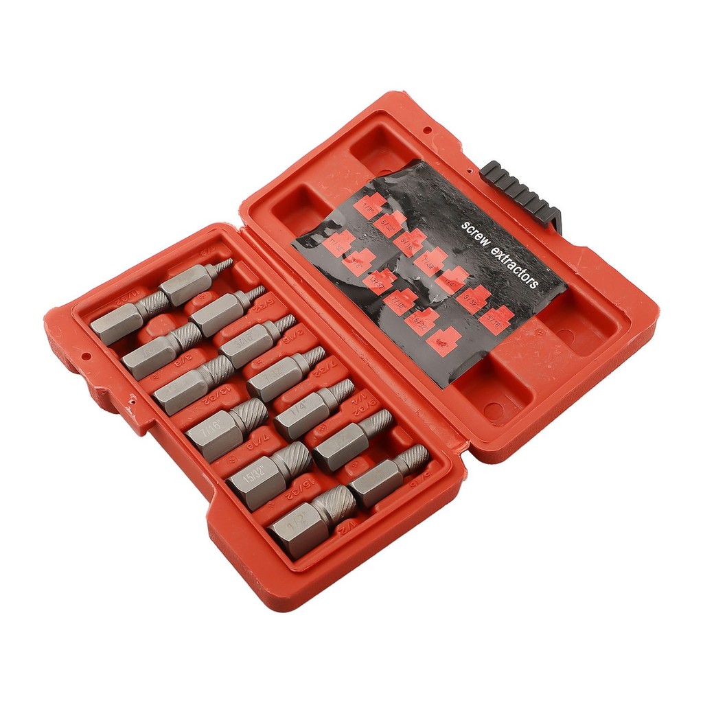 13Pcs Screw Extractor Set Damaged Broken Bolt Screw Extractor Hex Head ...