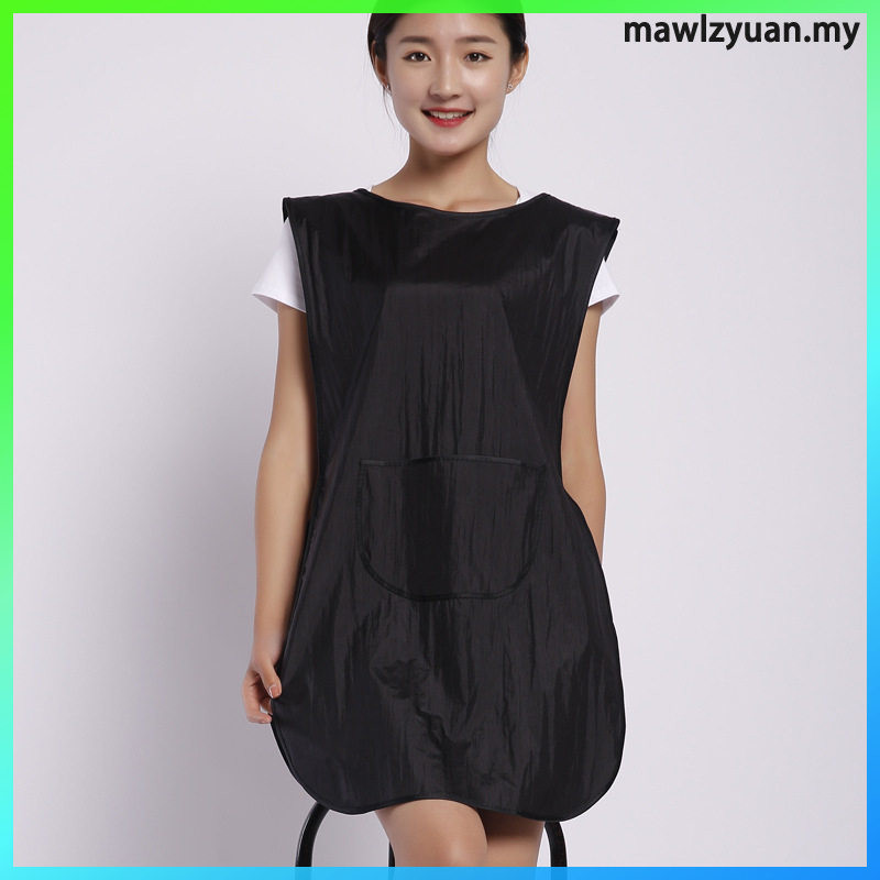 Hairdressing Overalls Black Apron Grooming Smock Work Clothes Barber ...