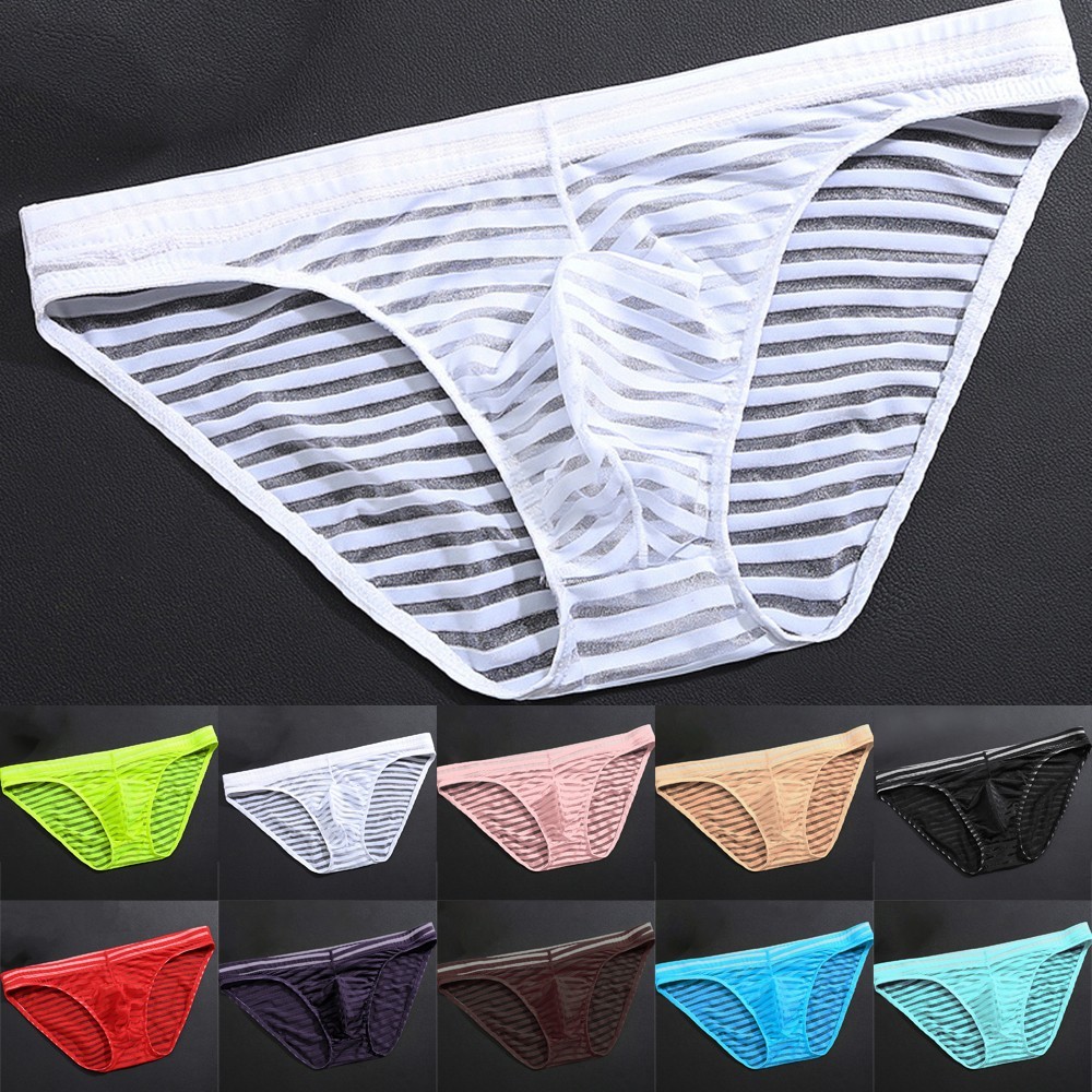⭐ Fast Shipping⭐ Men's Sexy Thin Transparent Boxer Briefs Underwear ...