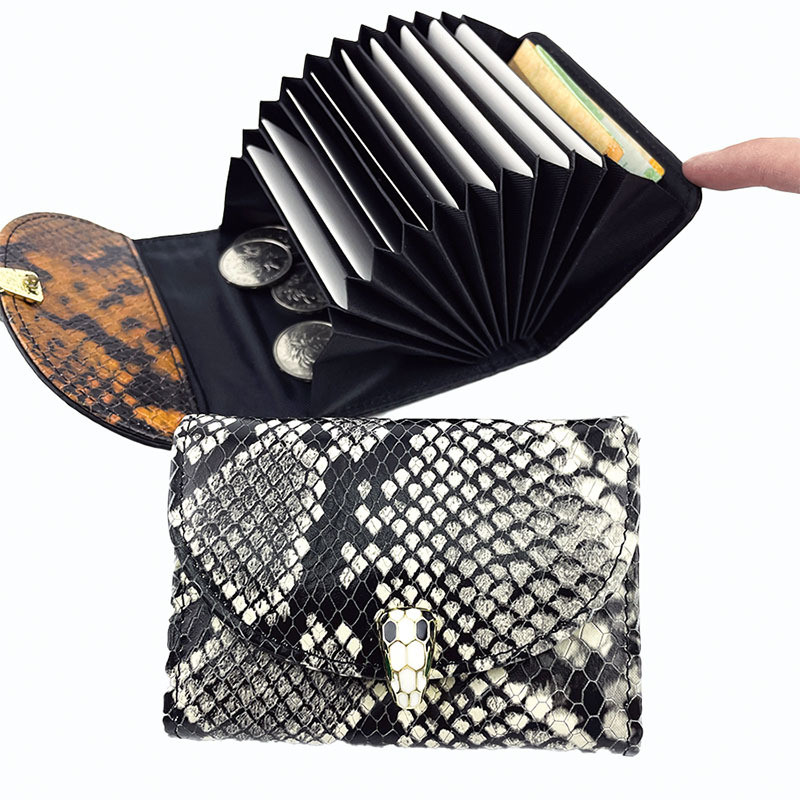 Dompet duit syiling corak ular organ beg lesen pemandu mewah mewah 9 ...