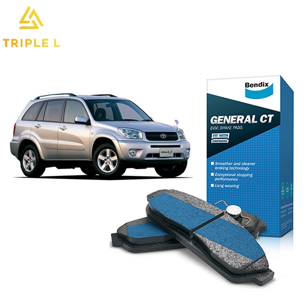 ORIGINAL BENDIX REAR BRAKE PADS TOYOTA RAV 4 ACA21 2000-2005 GENERAL CT ...