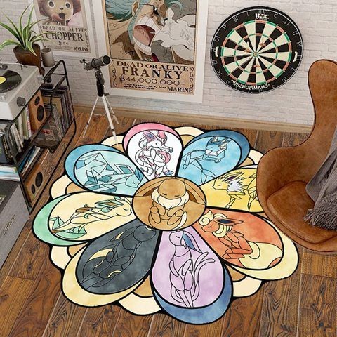 Pokémon Pokémon Pikachu Carpet Two-Dimensional Pokemon Computer Chair ...