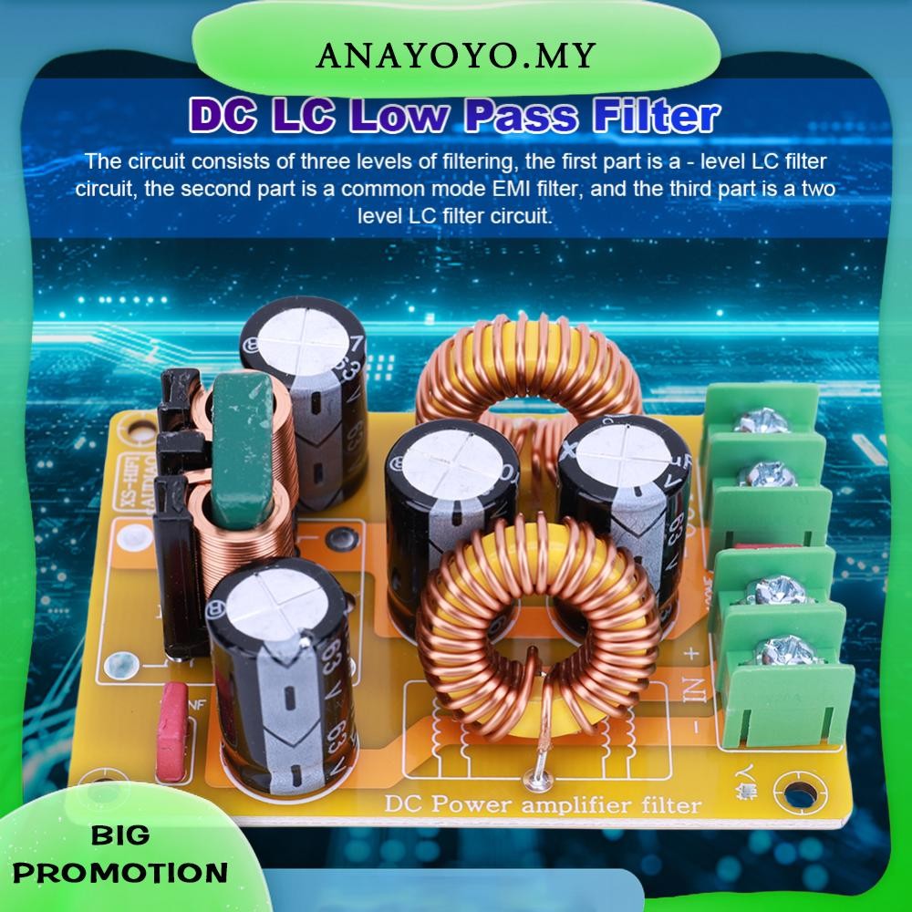 [anayoyo.my] DC LC EMI Electromagnetic Interference Filter 2A 4A 10A ...