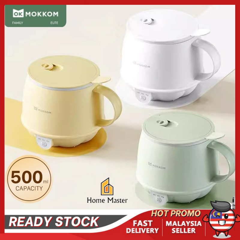 MOKKOM Hot Milk Kettle Mini Electric Multifunction Kettle Health Pot ...