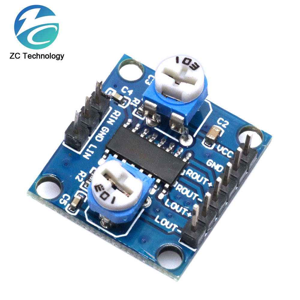 PAM8406 Digital Amplifier Board With Volume Potentiometer 5Wx2 Stereo ...