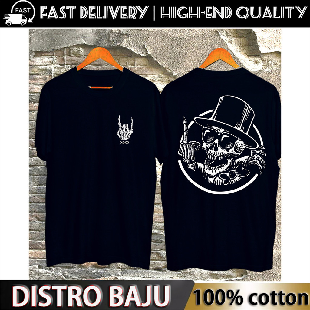 Distro T-Shirt Kaos Rock Rangka. jari tengah Distro Upgrade Cotton Top ...