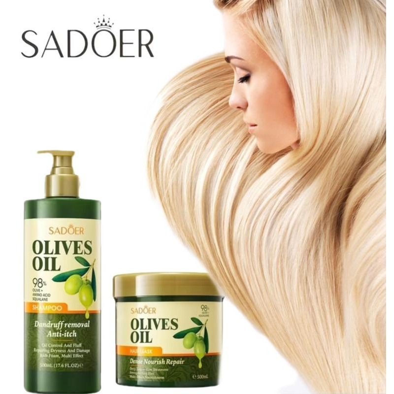 SADOER Olive Oil 2in1 Set Shampoo & Conditioner Haircare Nourishing ...
