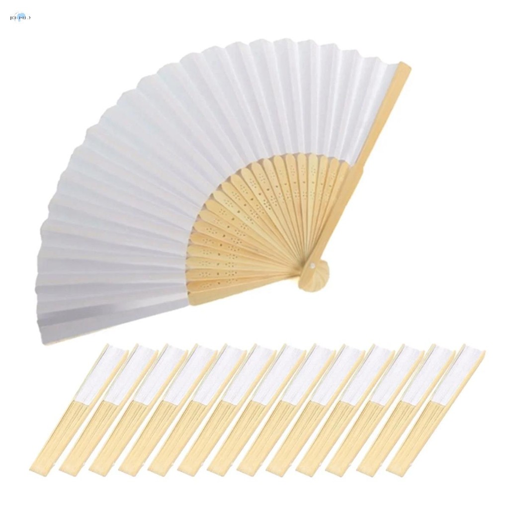 40Pcs DIY Paper Fan Folding Fan Adults Children'S Calligraphy Painting ...