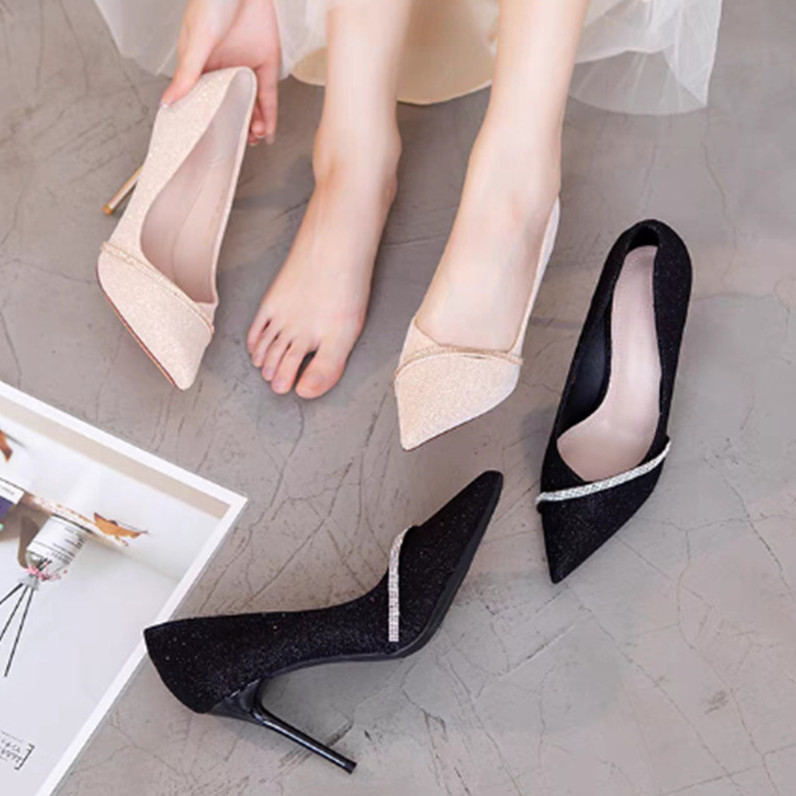 Size 35-40 High Heels Women's Stiletto High Heels Pointed 10cm Water ...
