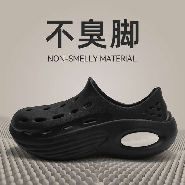 sandal lelaki crocs Kasut lubang anti-bau pakaian musim panas lelaki ...