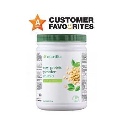 amway Nutrilite Soy Protein Drink Mix - Green Tea Flavor 450g(CUT QR ...