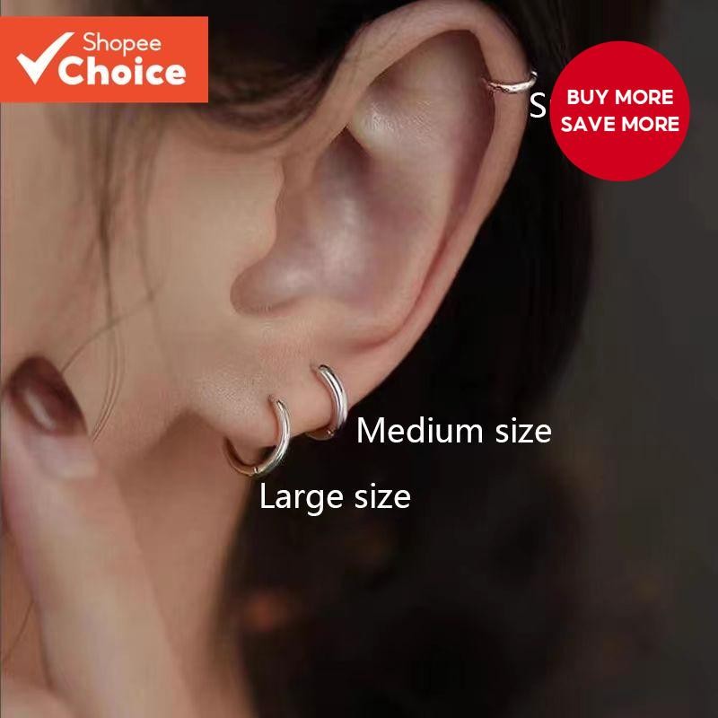 Cartilage Ear Cuffs - Implant Titanium Open Hoop, Hypoallergenic Earrings for Healing Piercing ...