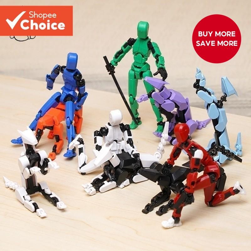 3D Printing Lucky 13 Action Figure Dummy 13 Assembly Model Toys ...
