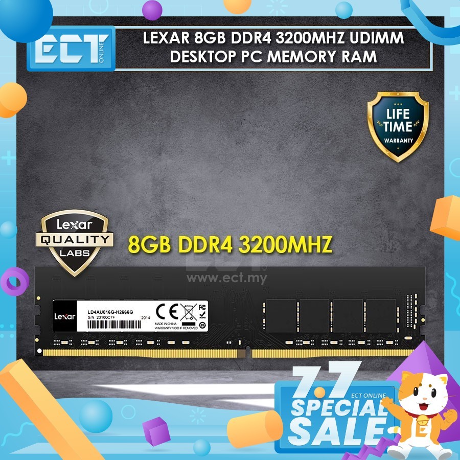 Lexar 8GB 16GB 32GB DDR4 3200Mhz UDIMM Desktop PC Memory Ram | Shopee Malaysia