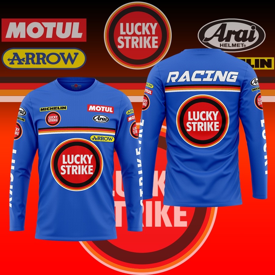 Lucky Strike Racing Longsleeve Motorsport Tshirt Microfiber Jersey ...