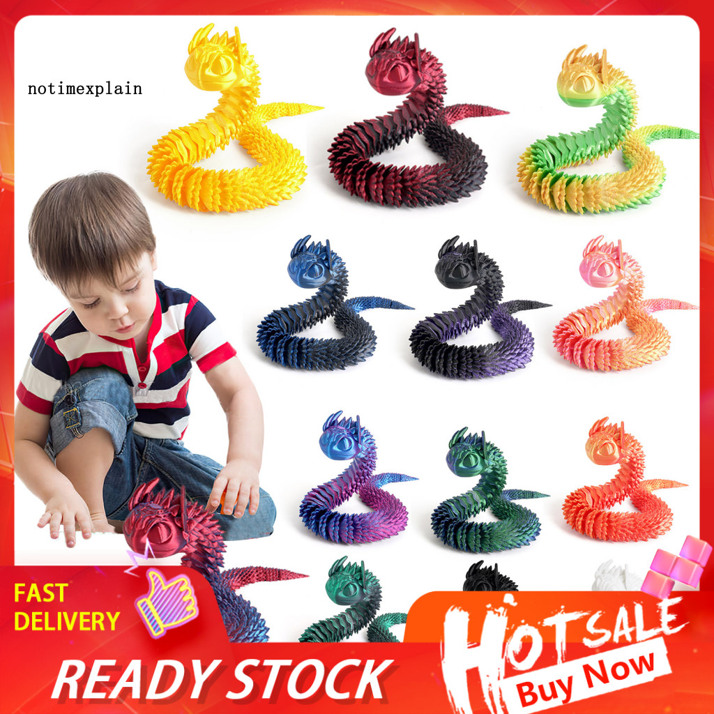 NTA Wildlife Learning Toy Fidget Snake Toy Flexible Jointed 3d Printed ...