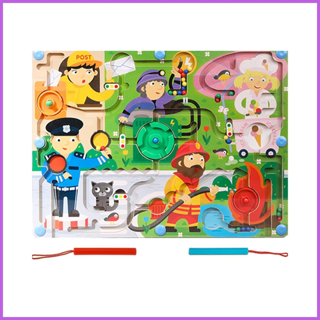 Magnetic Maze Board Game Maze Learning Toy Educational Maze Game Fine ...