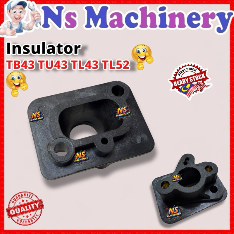 Insulator Tapak Carburetor Mesin Rumput Tolak Kasei Intake Hand Push Lawn Mover Auger TB43 TL43 ...