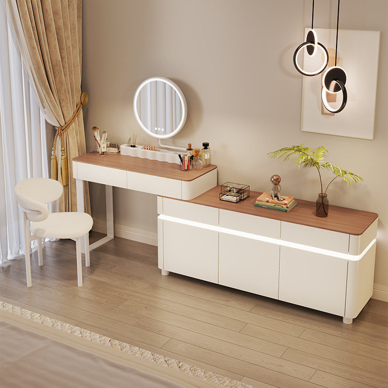 JY-8/#Solid Wood Cream Style Dressing Table Bedroom Modern ...