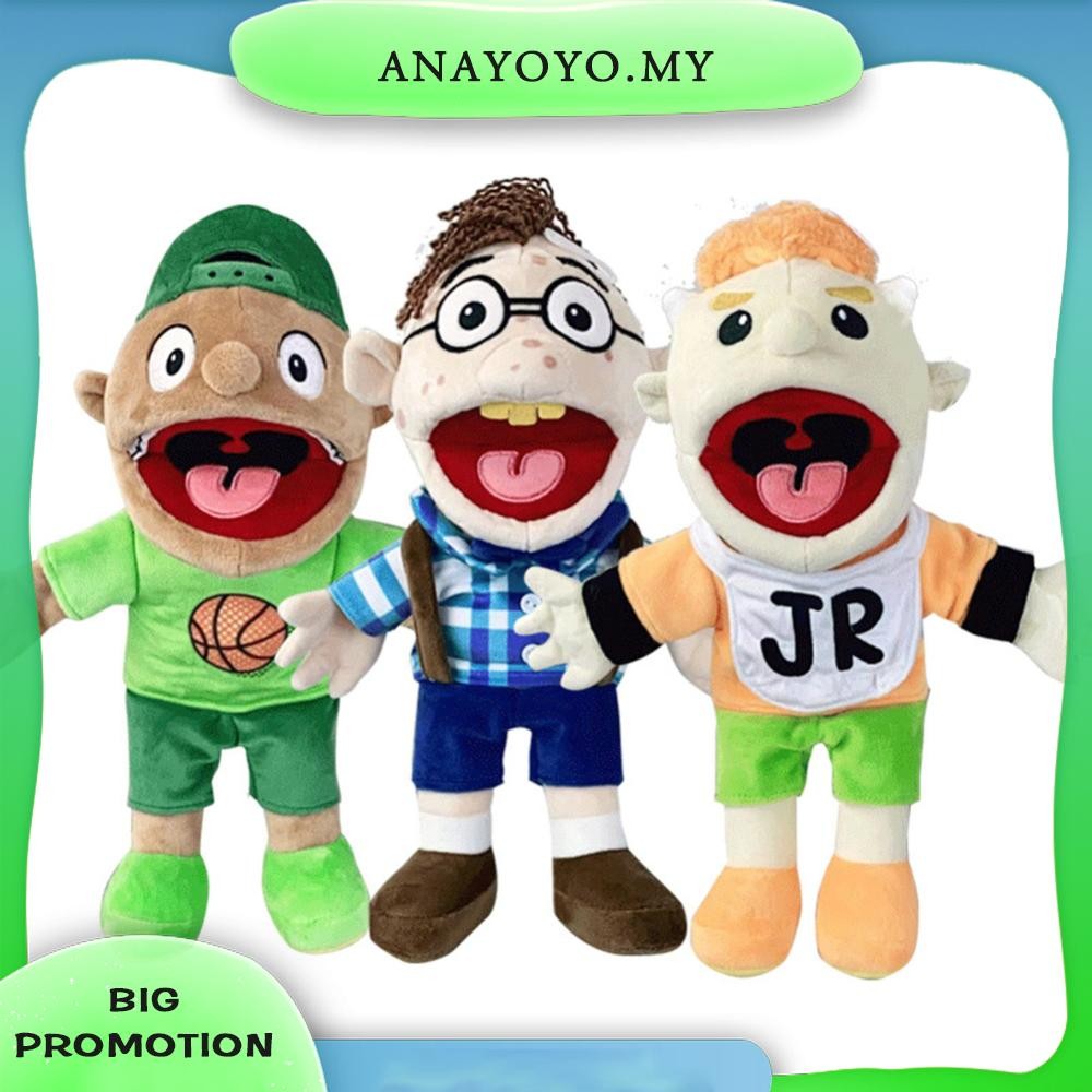 [anayoyo.my] Boy Jeffy Finger Muppet Plushie Toy 15.7IN Soft Figurine ...